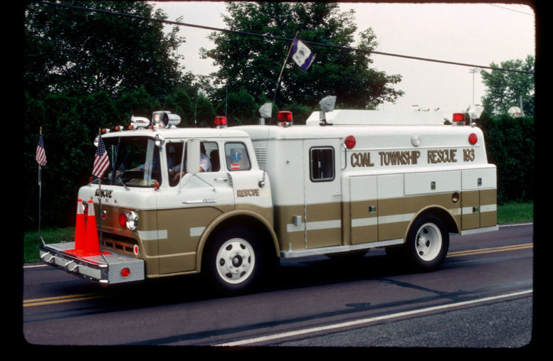 Photo: Coal Twp PA Ford C Rescue DIFFERENT! color slide | Canadian Fire ...