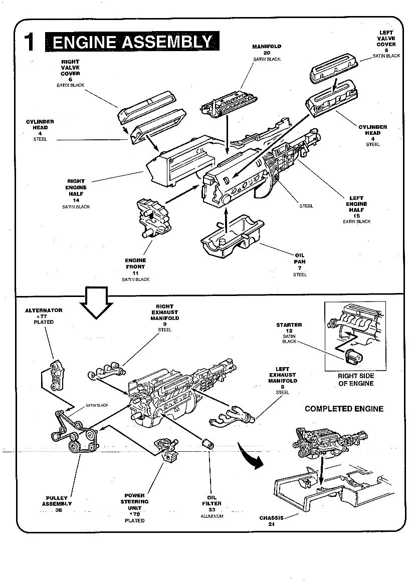 Photo: Monogram 94 Mustang instructions 2 | MONOGRAM '94 Mustang GT ...