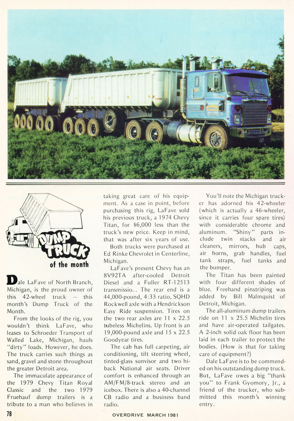 03 Overdrive Magazine March 1981 album | Dutch Model Truck Club | Fotki ...