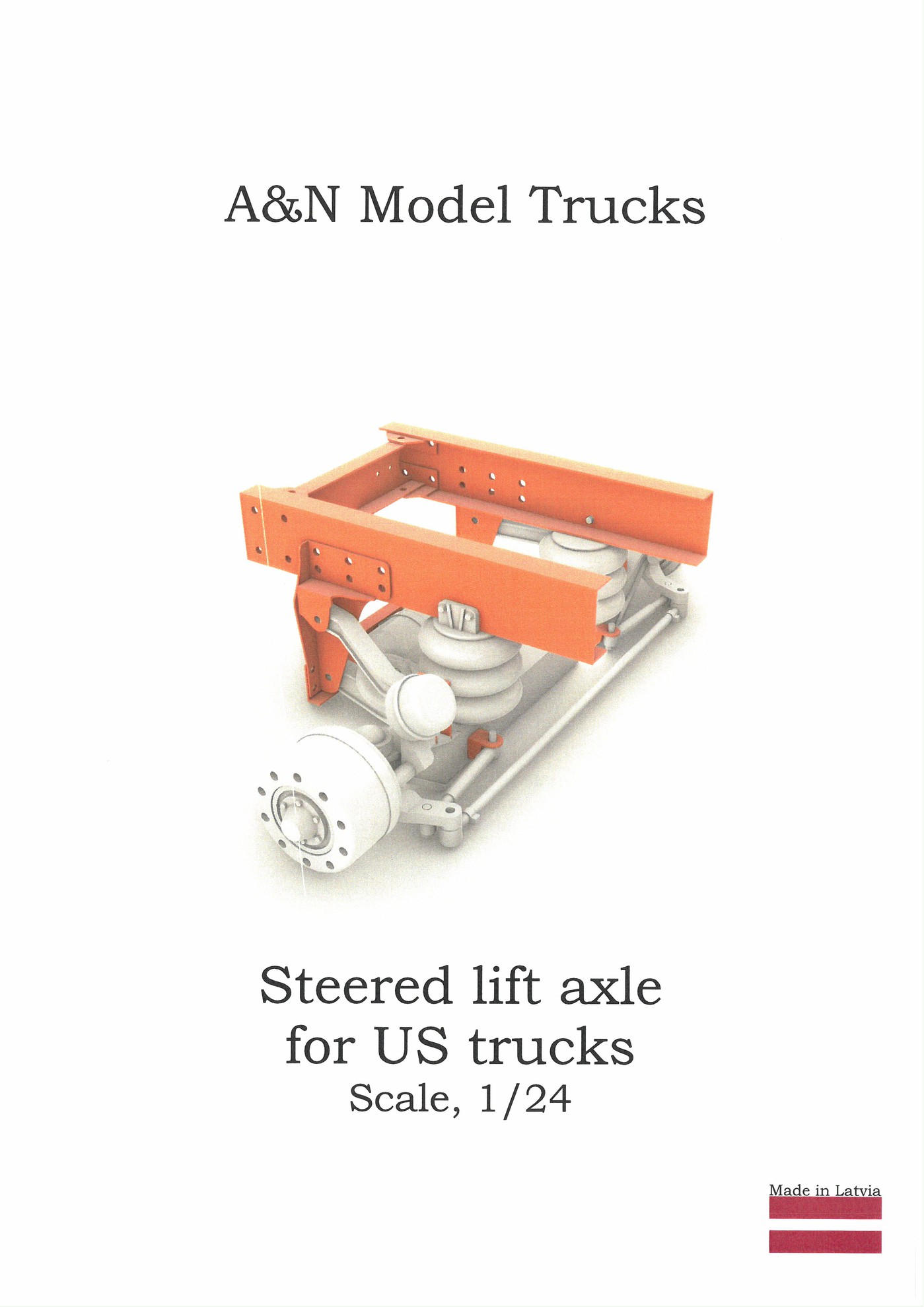 Photo: Steered lift axle0001 | Lifts Steered Axle For US Trucks (1:24 ...