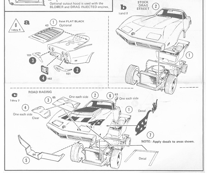 Photo: MPC1973Corvette1-20thk | MPC '73 Corvette 1/20 scale #7330 album ...
