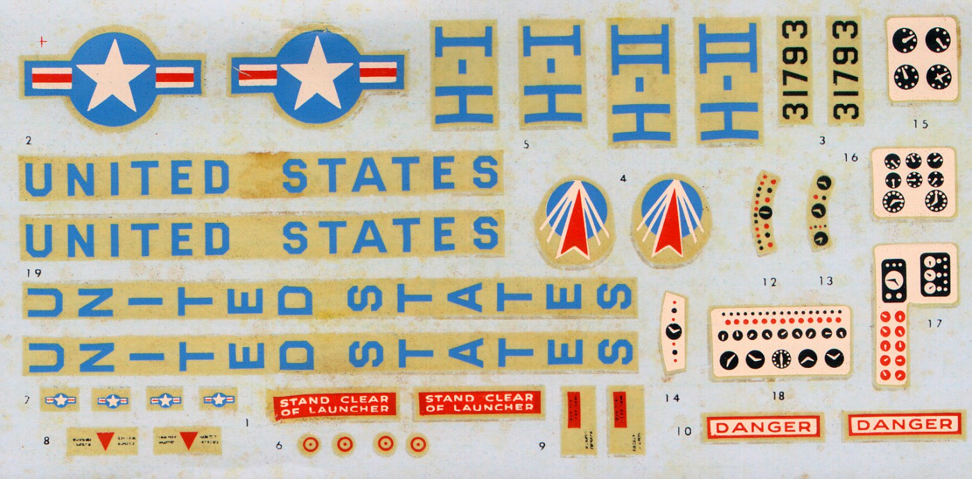 Photo: 1959 Nuclear Powered Lunar Landing Craft Decals 01 | REVELL ...