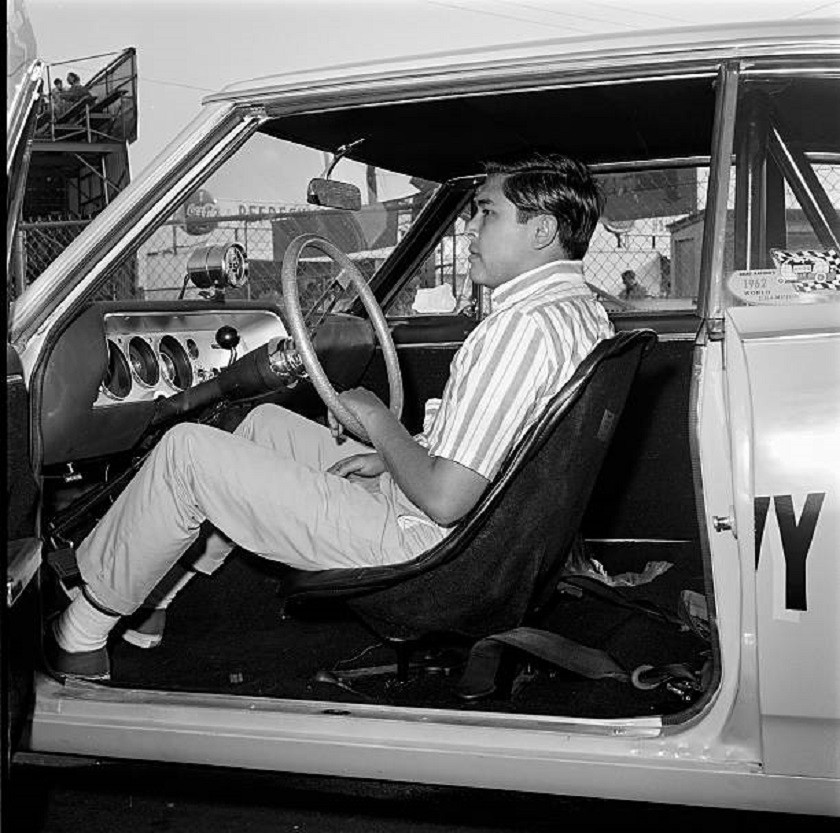 Photo: A young Larry Reyes sits in Tom Sturm's 4 Chevy | LIONS DRAG ...