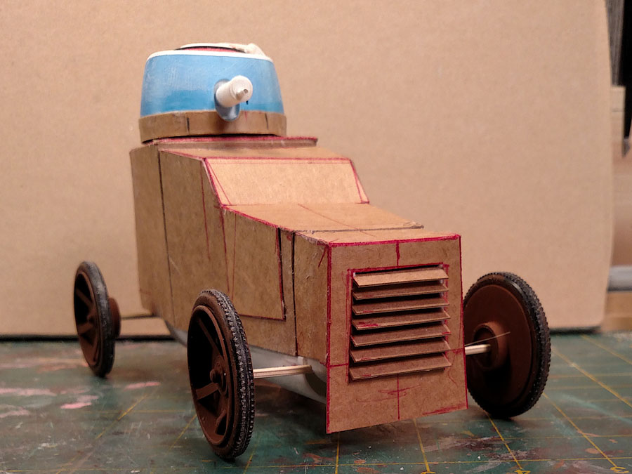 Photo: 64 | Scratch-bashed Model T armoured car in 1/16 scale. album ...