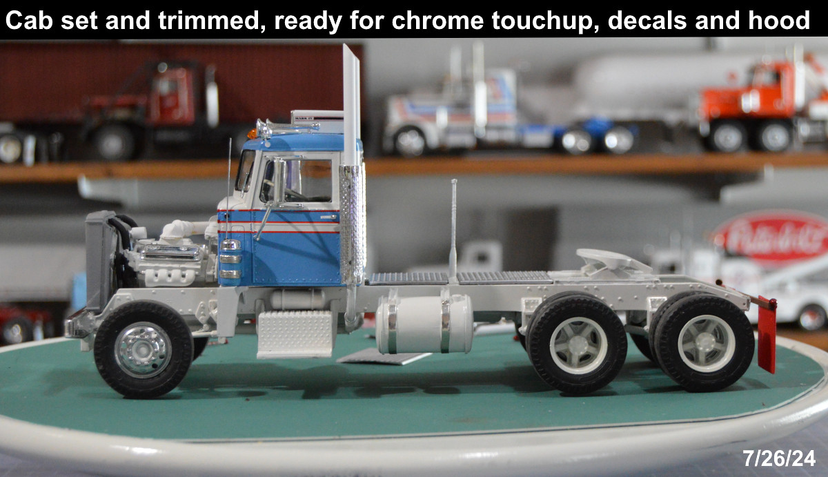 Photo: White and blue 359 waiting for hood 7 26 24 | What's on the ...