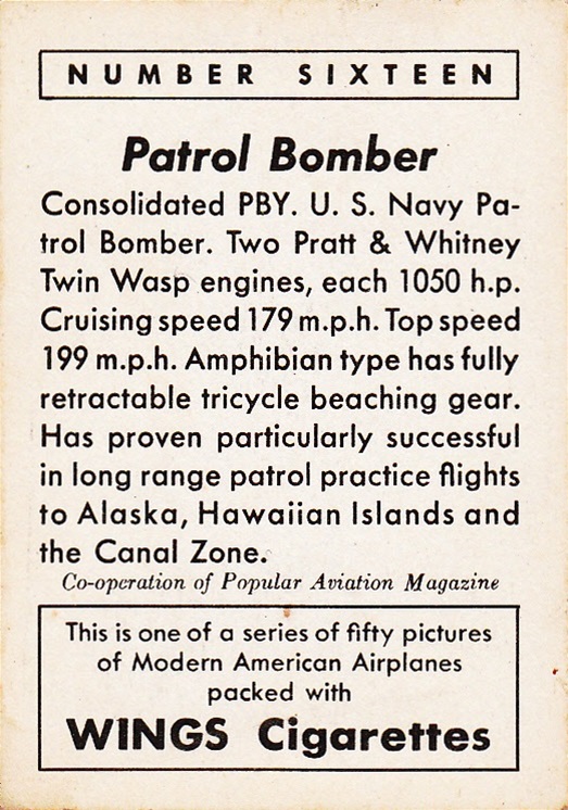 Photo: Wings Cigarettes #16 (2) | 1940 Wings Cigarettes album ...