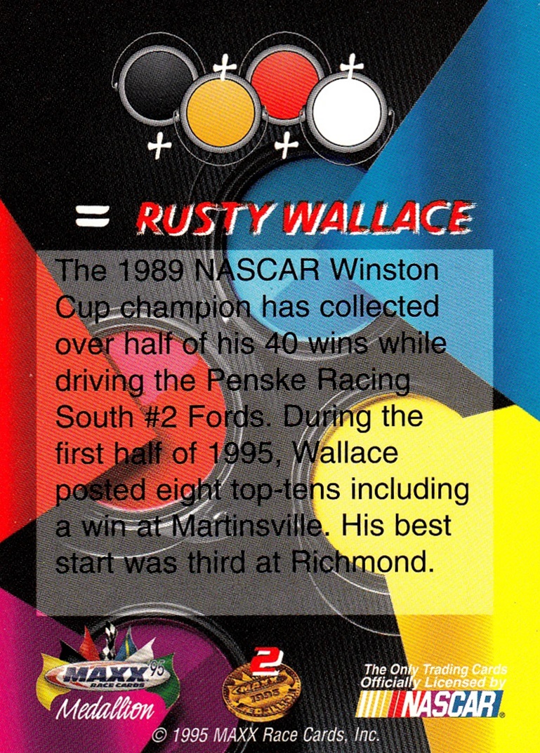 Photo: 1995 Maxx Medallion #02 (2) | 1995 Maxx Medallion album ...