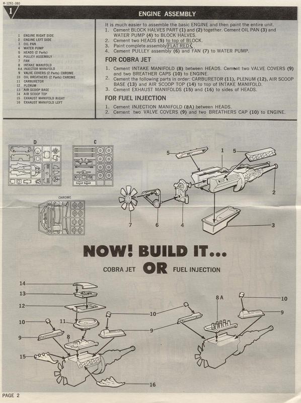 Photo: 1969 Mustang Inst pg 2 | REVELL '69 Mustang Shaker 428 Cobra Jet ...