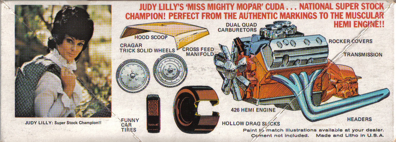 Photo: 1 | MPC Miss Mighty Mopar Judy Lilly's Cuda Super Stock 1968 ...
