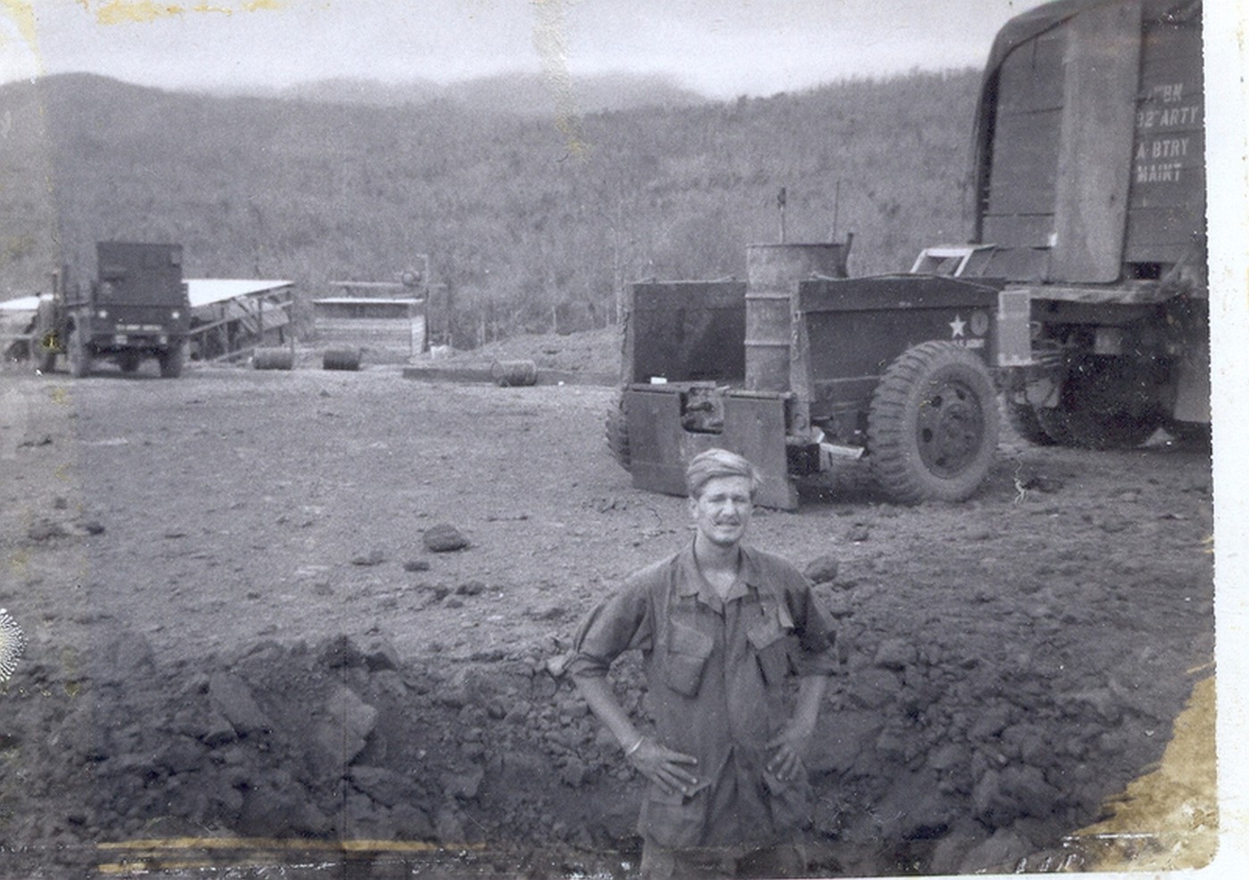 Photo: Me standing in a crater made by a 122mm Rocket. | 2 - VIETNAM ...