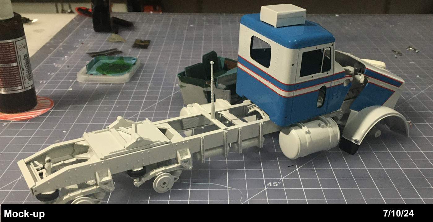 Photo: White and blue rear view mockup 71024 | What's on the bench ...