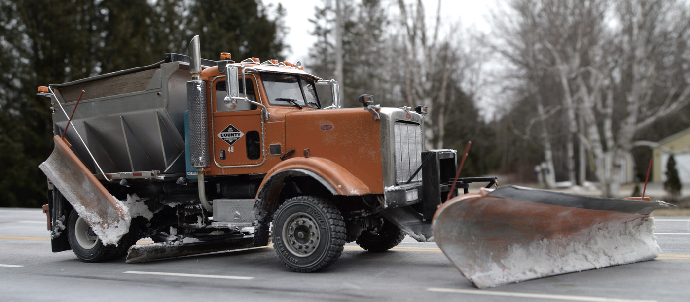 Photo: 367 4x4 Peterbilt Snow Plow 3 14 24 | Peterbilt 357 4x4 Snow ...