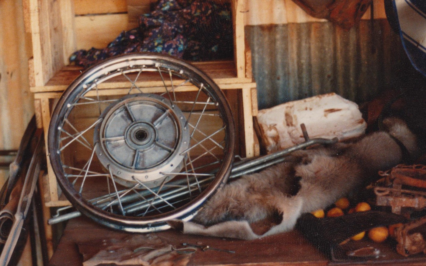 Photo: Respoking rear wheel | Nonning Station album | ooO(PETER)Ooo ...