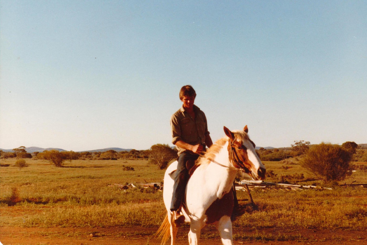 Photo: Jackaroo Tony Brooks on his horse Herb | Nonning Station album ...