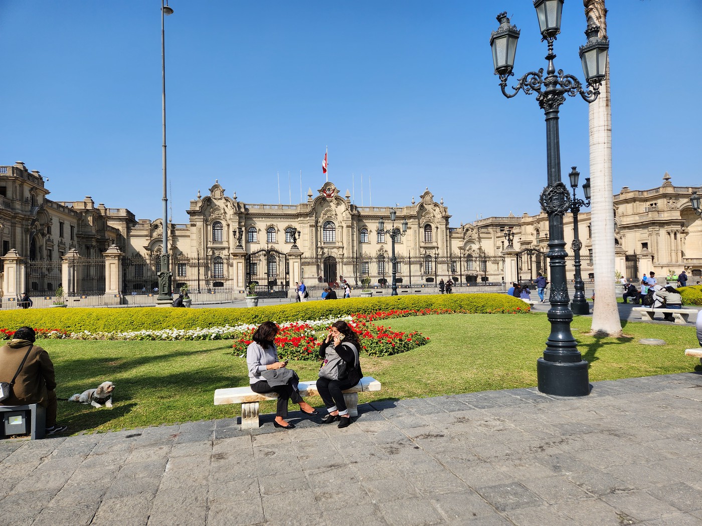 Photo: The Peru Government Building in The Central Square in Lima, Peru ...