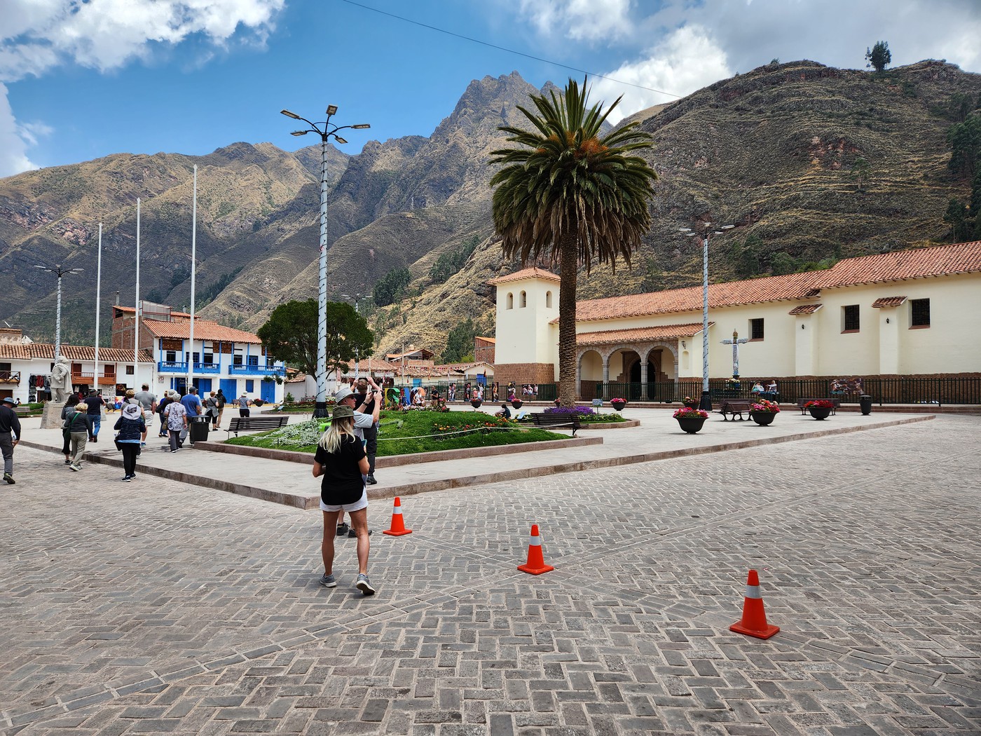 Photo: The Main Square in Pisac, Peru. The Old Town Ruins and the ...