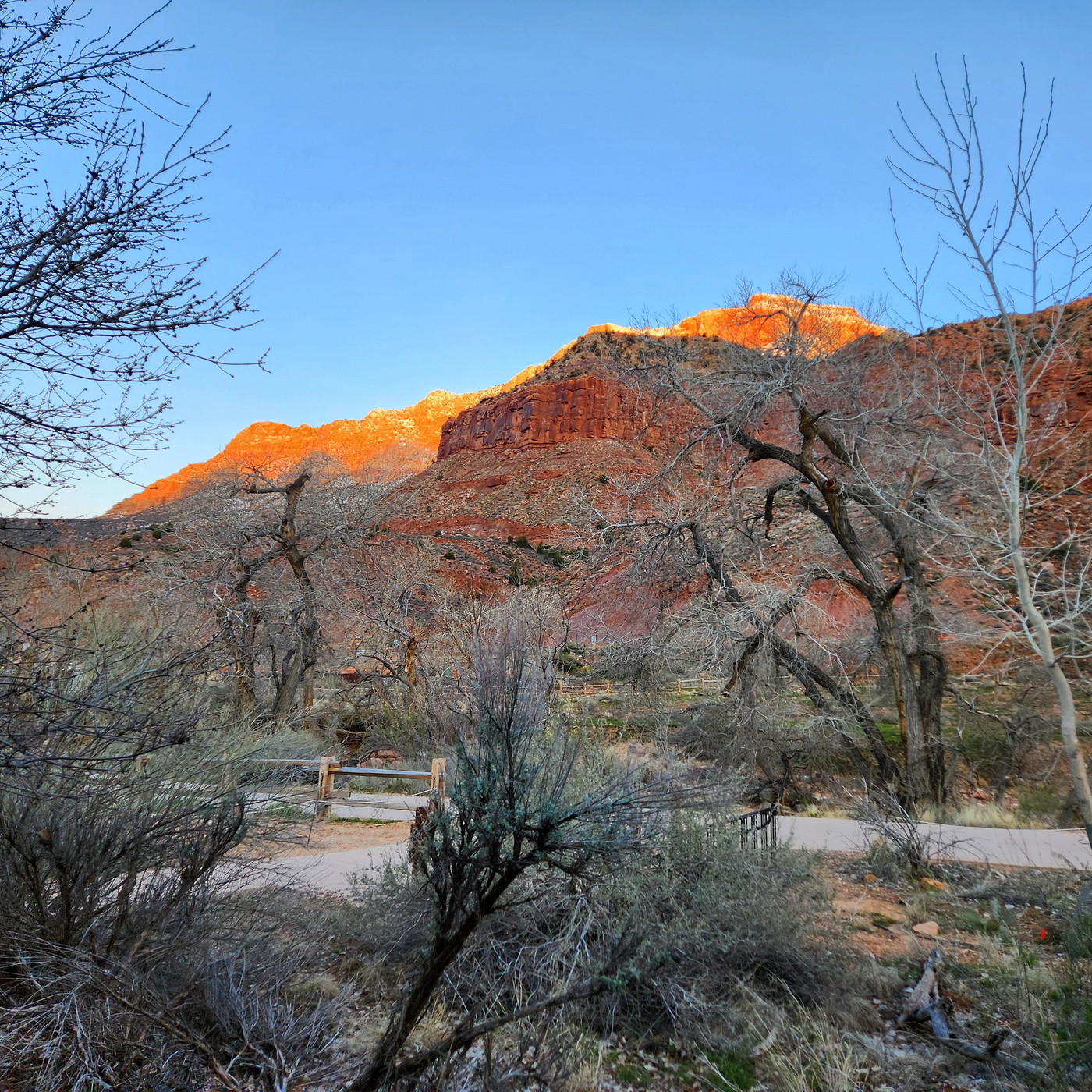 Photo: View Looking Toward the West from the Main Shuttle Bus Pickup ...