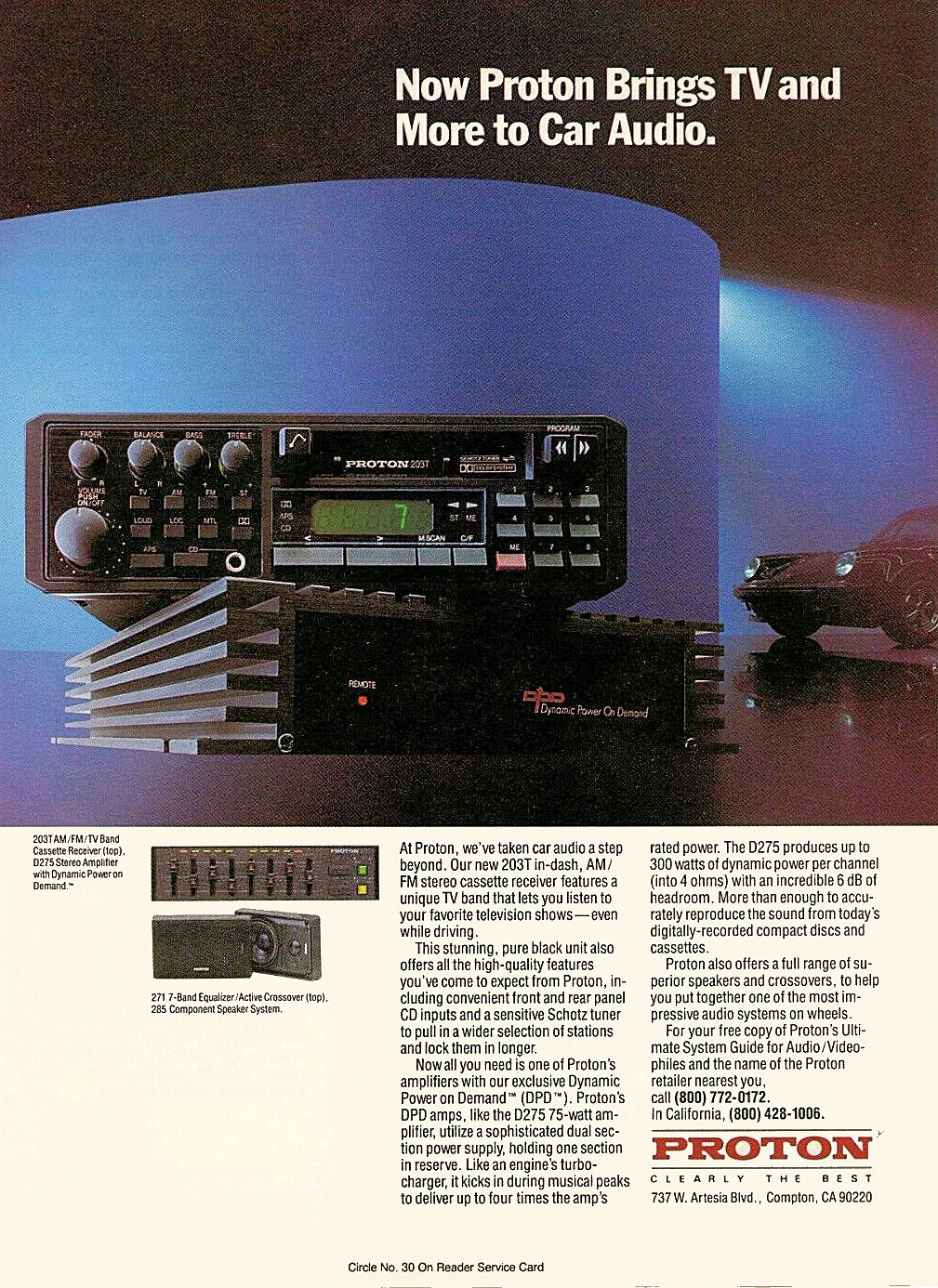 Photo: Proton 01 | Vintage Car Audio Advertising album ...
