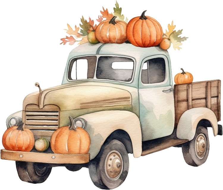 Photo: Vintage Fall Truck (1) | Autumn pngs album | Jossie | Fotki.com ...
