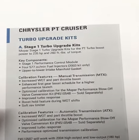 PT GT Mopar Stage 1 PCM reflash video review | Allpar Forums