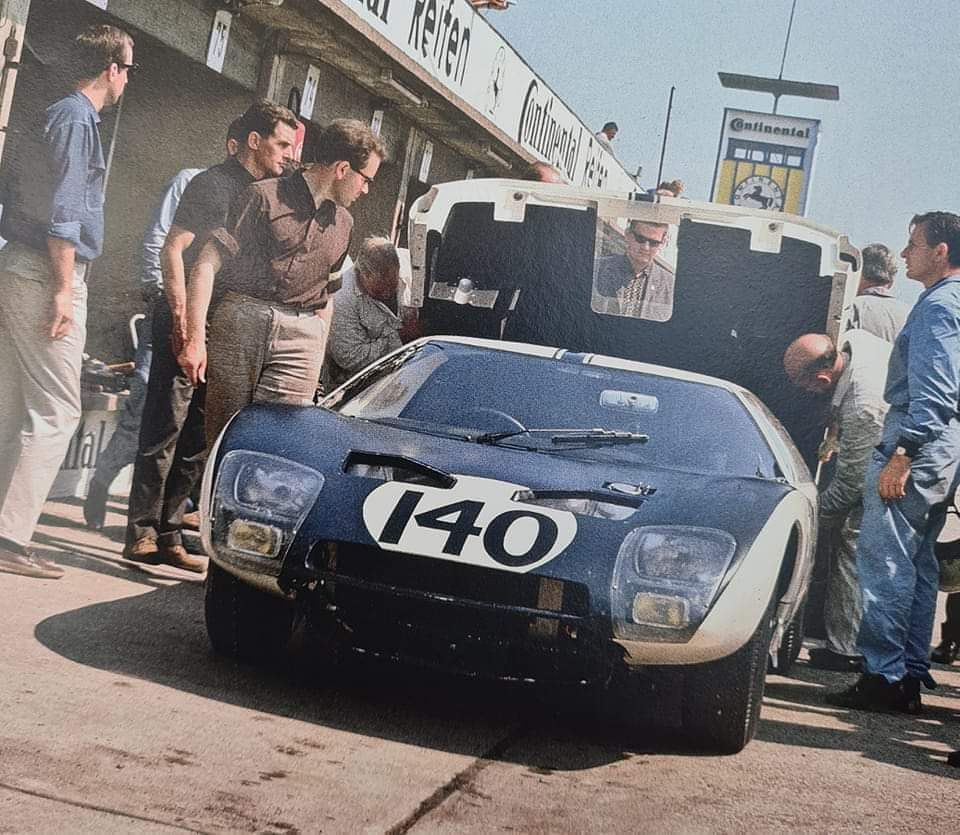 Photo: Bruce McLaren & Phill Hill in Ford GT40 at the Nürburgring ...