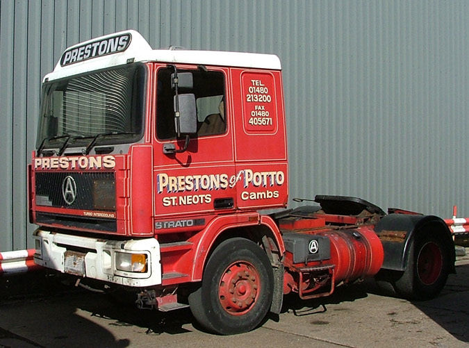 Photo: Seddon Atkinson Strato 4x2 unit | Richard Preston & Son [Preston ...