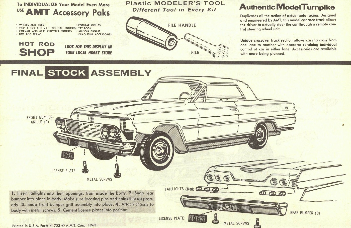 Photo: 5 | AMT '63 Chevrolet Impala Hardtop #2723-200 album | DRASTIC ...