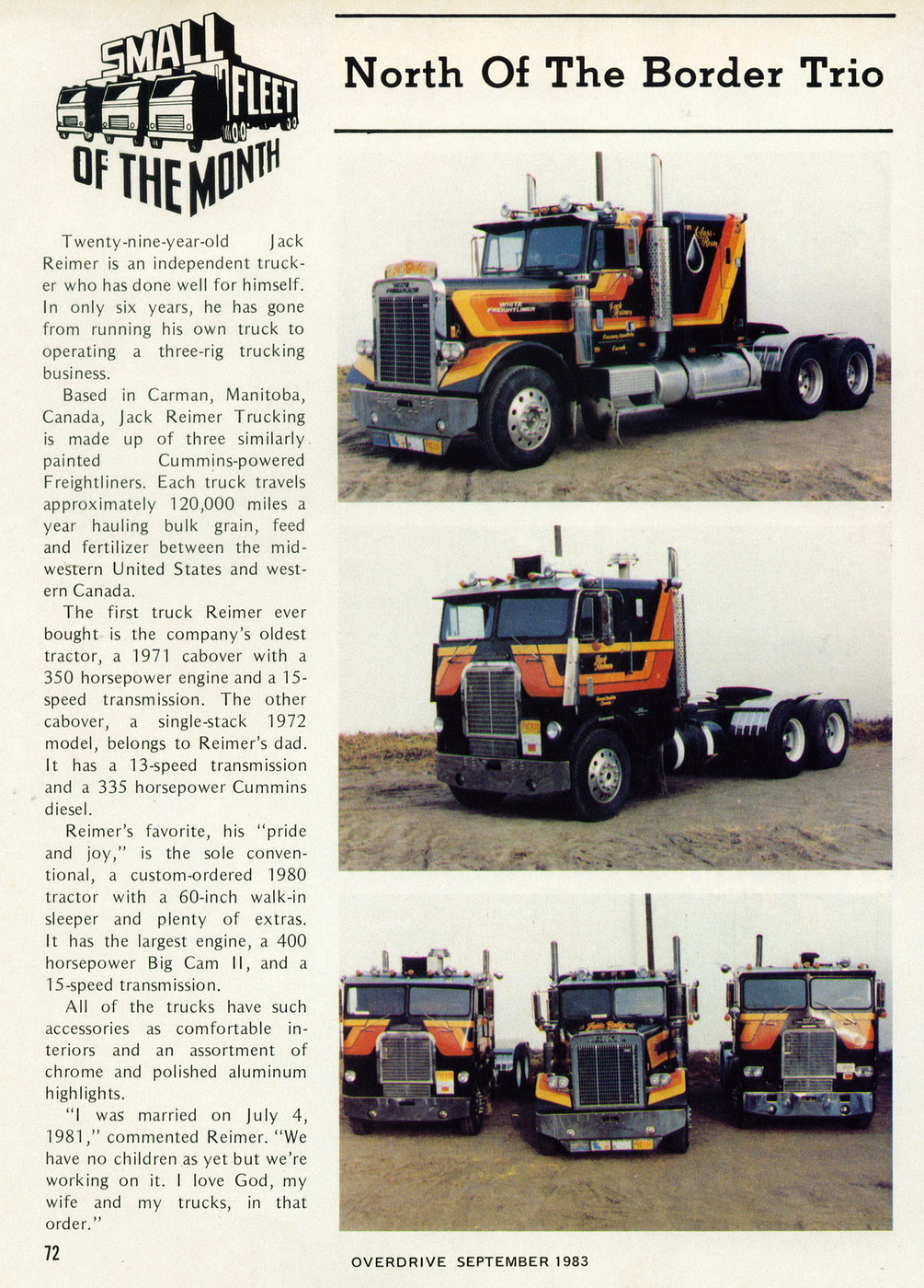 09 Overdrive Magazine September 1983 album | Dutch Model Truck Club ...