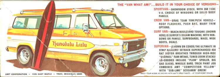 Photo: 1 | AMT '72 Chevy Sportvan Strip 'N' Surf #T518 album | DRASTIC ...