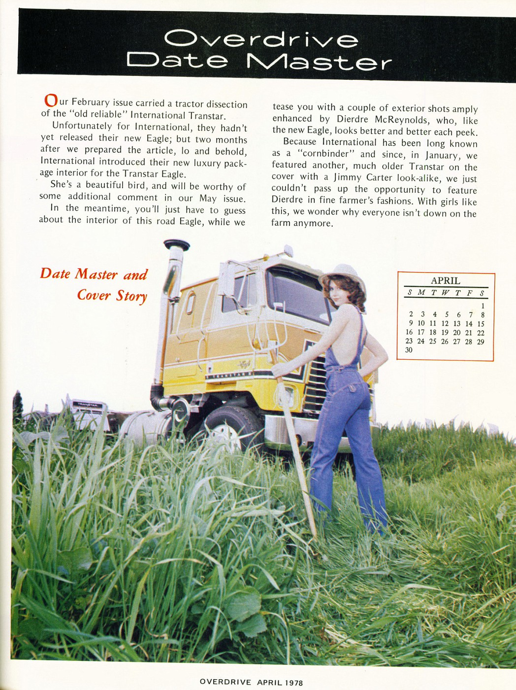 Photo: April 1978 Date Master 1 | 04 Overdrive Magazine April 1978 ...