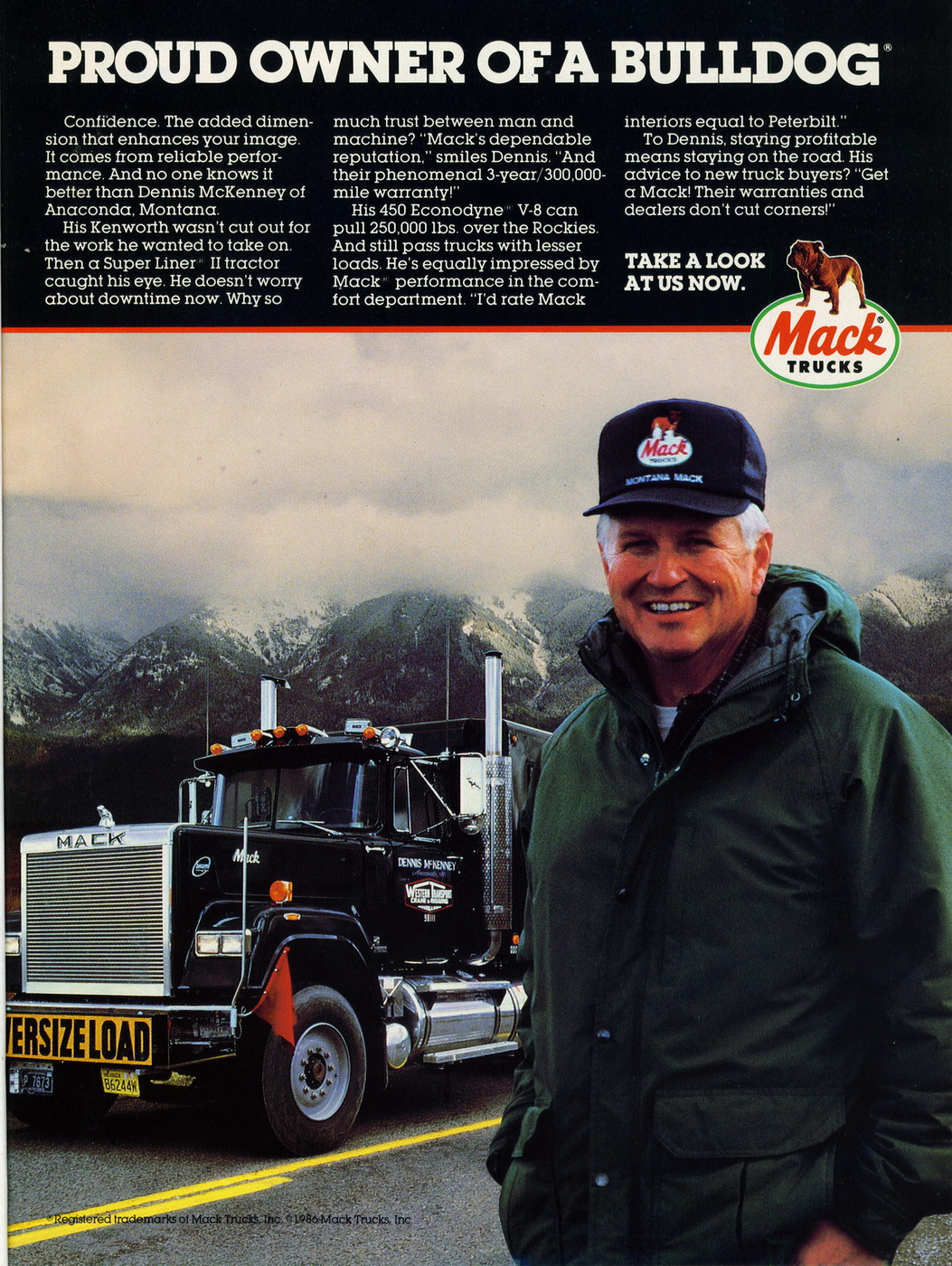 Photo: June-July 1986 Mack Superliner Ad | 06-07 Overdrive Magazine ...